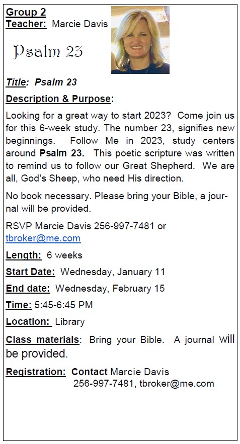 Small Groups - Fort Payne First Methodist Church